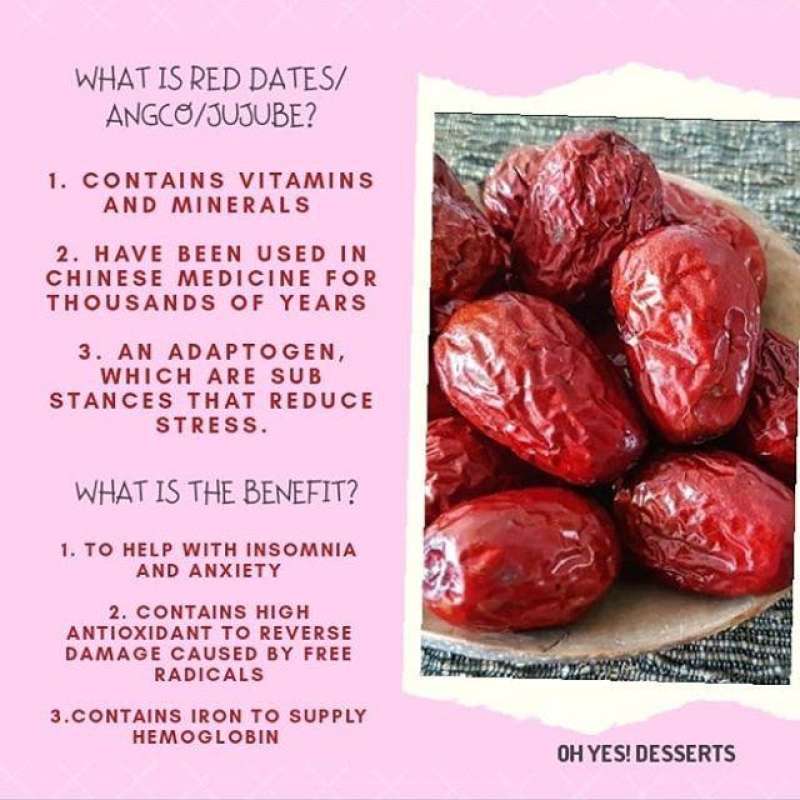 Jual Kecil Angco / Ang Co / Hongzao (Red Dates) / Kurma Merah 1Kg di ...