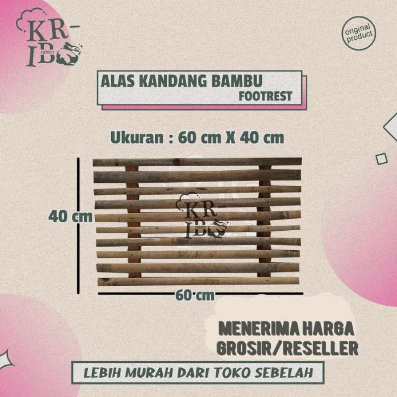 Jual Footrest Alas Kandang Bambu - Ukuran 60Cm X 40 Cm Kelinci di ...