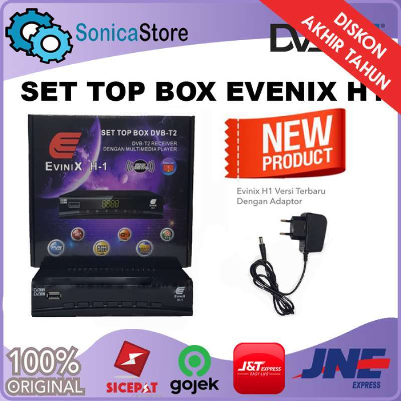 Jual Set Top Box EviniX H1 DVB-T2 New Generation 2021 FREE HDMI di Seller OWL STORE - Cengkareng ...