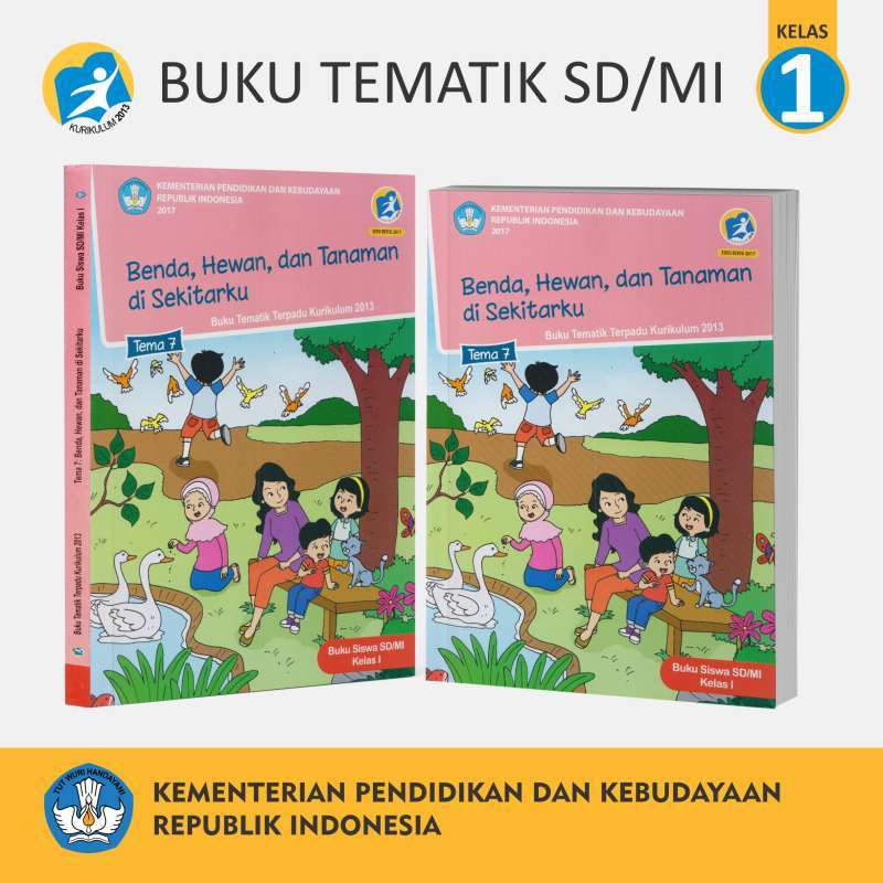 Jual Buku Tematik Kelas 1 Buku Pelajaran Sd Kelas 1 K13 Edisi Terbaru