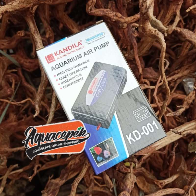 Jual Kandila Air Pump Airator Kd-001 Batre Pompa Filter 1Lubang ...
