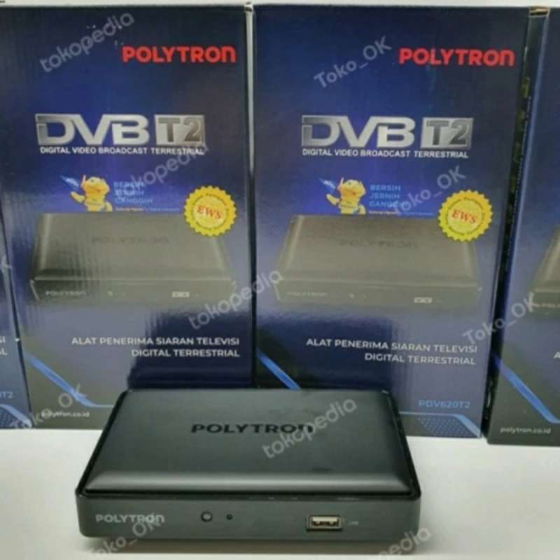 Jual Polytron set top box DVB T2 STB PDV620T2 Receiver TV Digital Ori ...