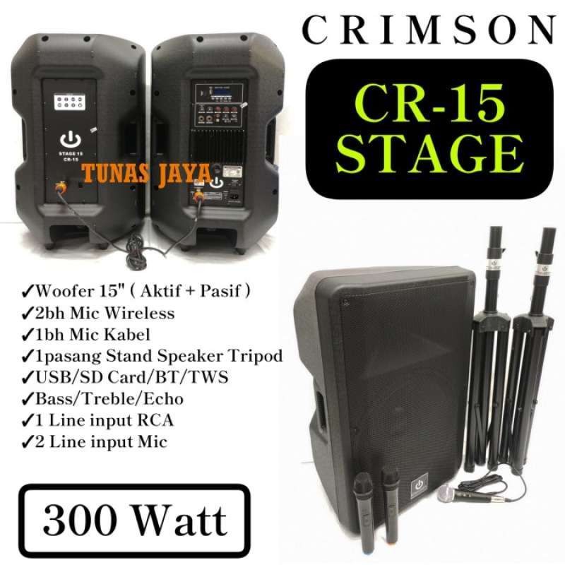 Jual SPEAKER AKTIF PASIF CRIMSON STAGE15 15 CR15 STAGE CR 15 ORIGINAL di Seller GrowUp Store ...