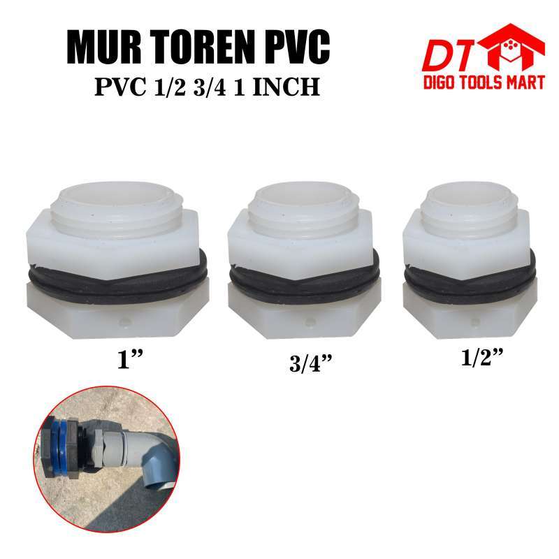 Jual Mur Toren Torn Mur Tandon 1/2 Inci 3/4 Inci 1 Inci V Ring Tangki ...