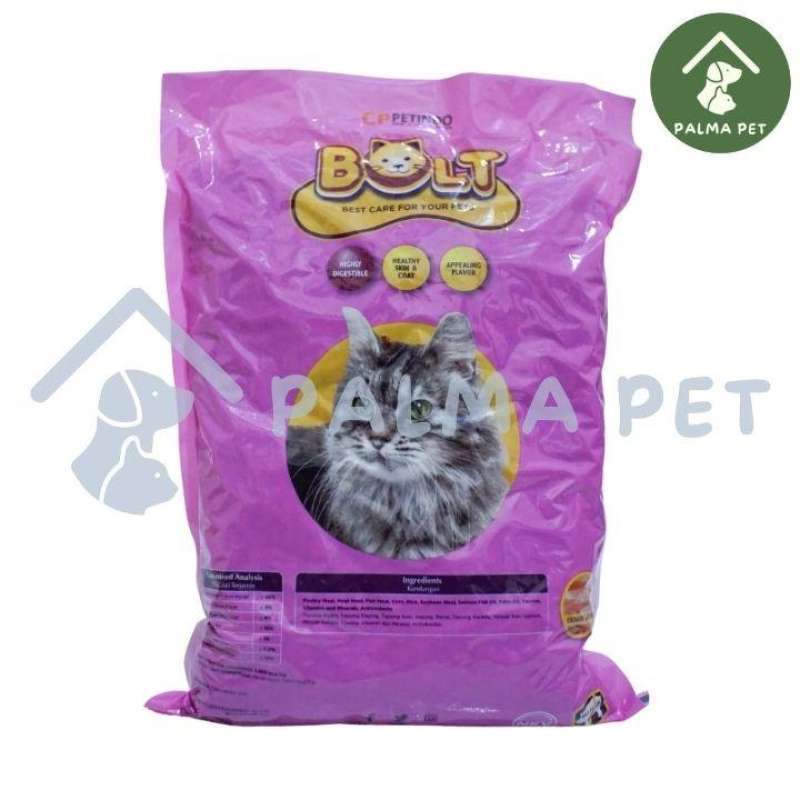 Jual Makanan Kucing Kering Bolt 1 Kg / Dry Cat Food - Salmon di Seller ...