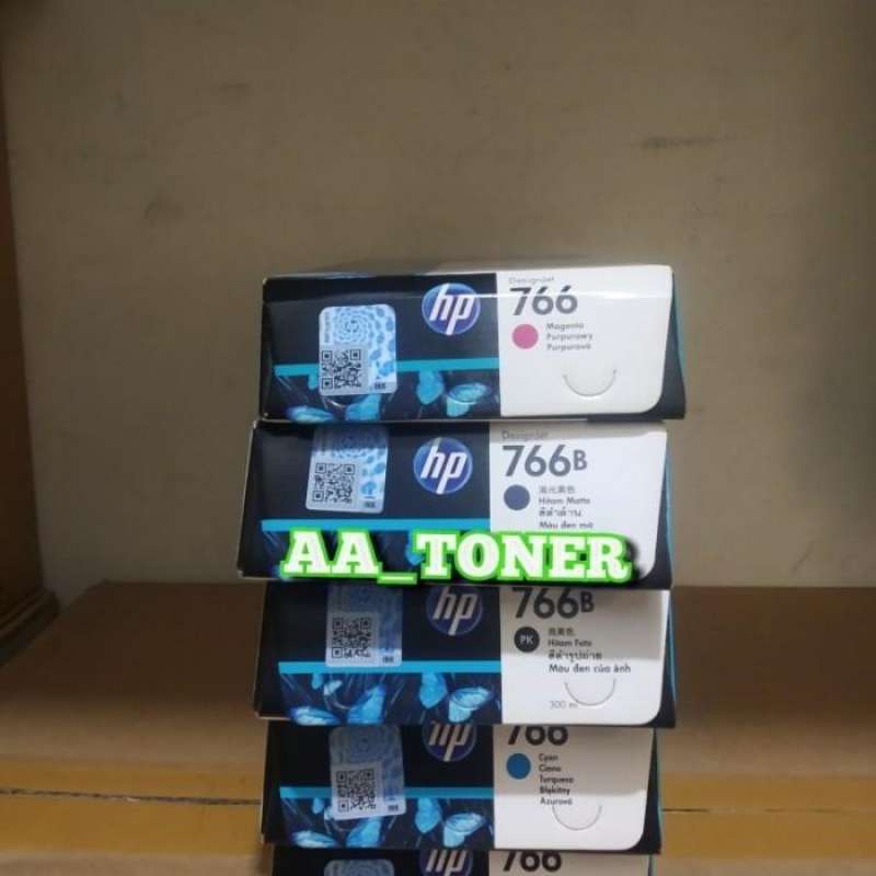 Jual Tinta HP Ploter 766 Black / Colour ORIGINAL 300ML di Seller AA ...
