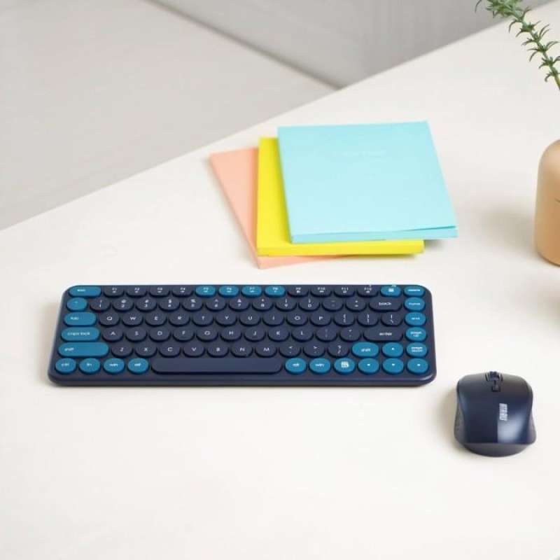 Jual Ataru Wireless Keyboard K921 & Mouse M31 - Biru di Seller ...