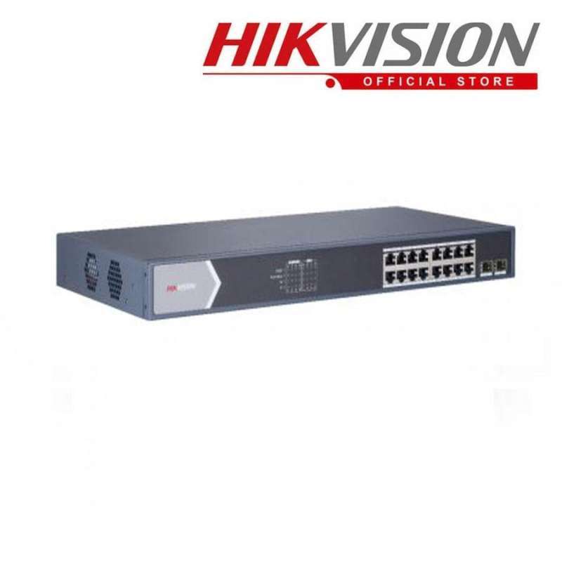 Jual Hik-vision DS-3E0518P-E/M 16-Port PoE Switch Gigabit Unmanaged di ...