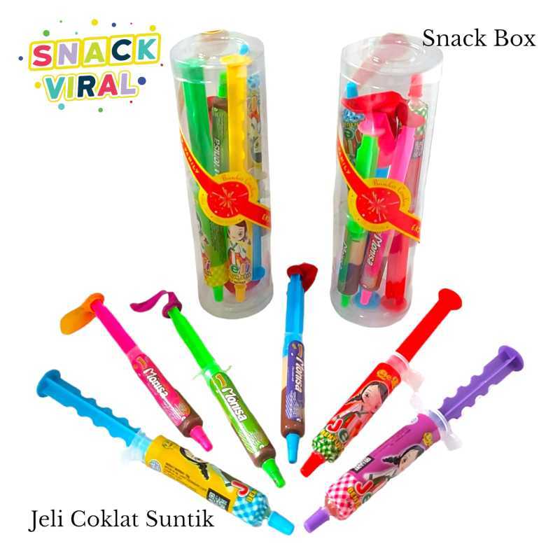 Jual Snack Viral - Jelly Cokelat Model Suntikan Snack Box Premium Di ...