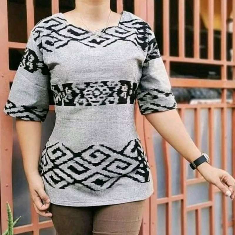Jual Blus Tenun Berbagai Macam Notif - Xl Di Seller Syila Etnik Tenun ...