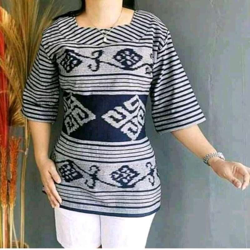 Jual Blus Tenun Berbagai Macam Notif - Xl Di Seller Syila Etnik Tenun ...