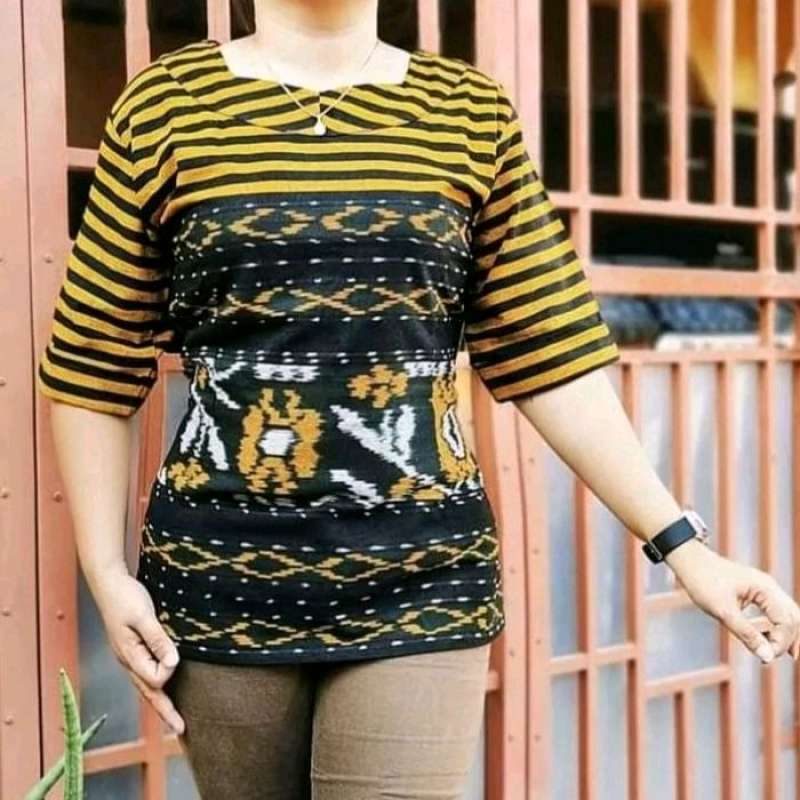 Jual Blus Tenun Berbagai Macam Notif - Xl Di Seller Syila Etnik Tenun ...