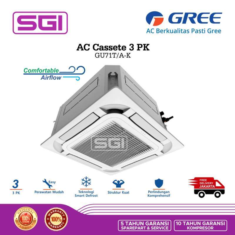 Jual GREE GU71T/A-K AC Cassette U-Match Series Standard 3PK 1 Phase di Seller SGI Official Store ...