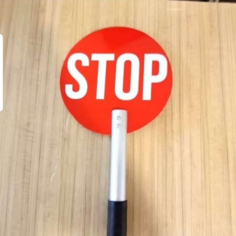 Jual Sign Plat K3 Rambu Stop Diameter 24Cm Pegangan 22Cm di Seller ...