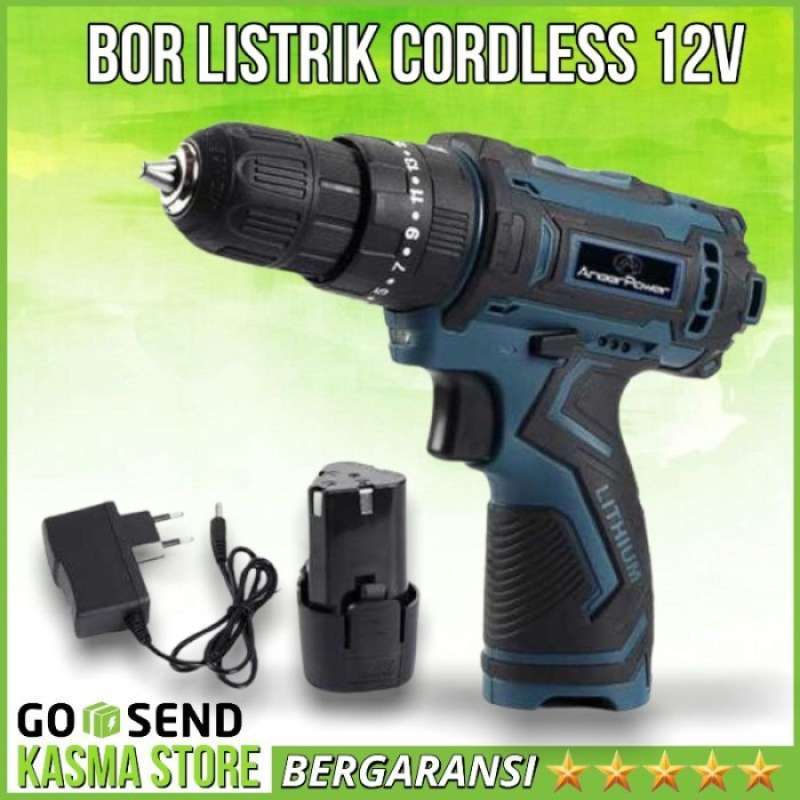 Promo Mesin Bor Listrik Portable Serbaguna Cordless Rechargeable ...