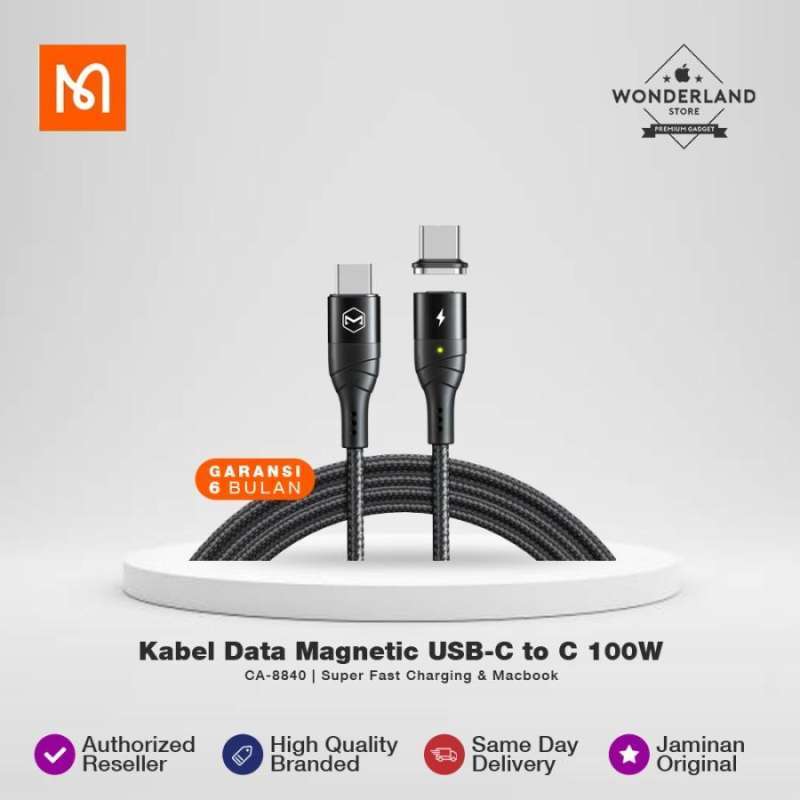 Jual Mcdodo Kabel Data Magnetic USB-C to C 100W Super Fast Charging ...
