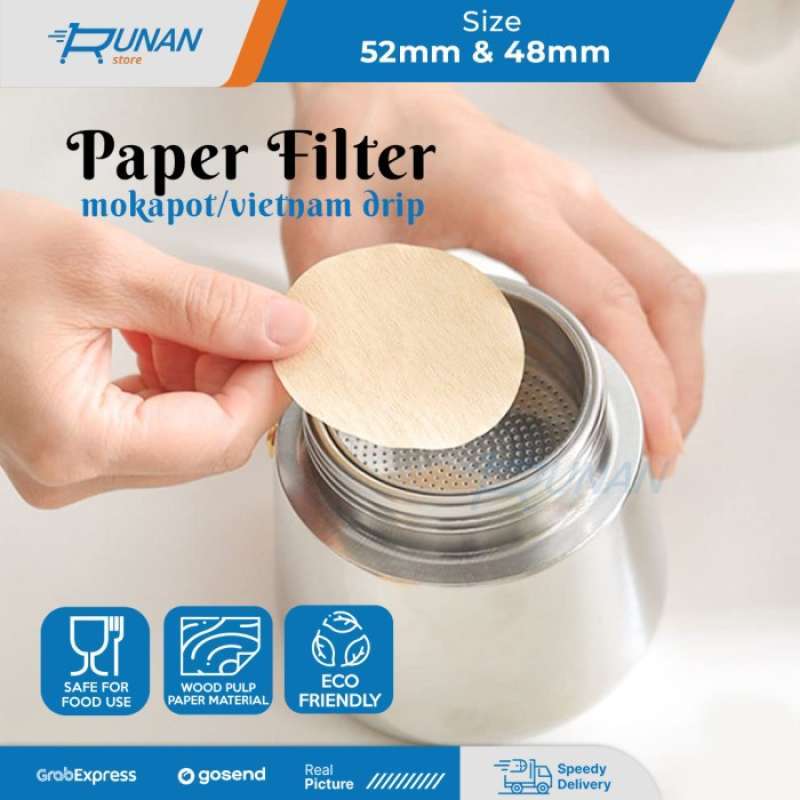 Jual Paper Filter Mokapot 100pcs Kertas Saringan Kopi Vietnam Drip ...