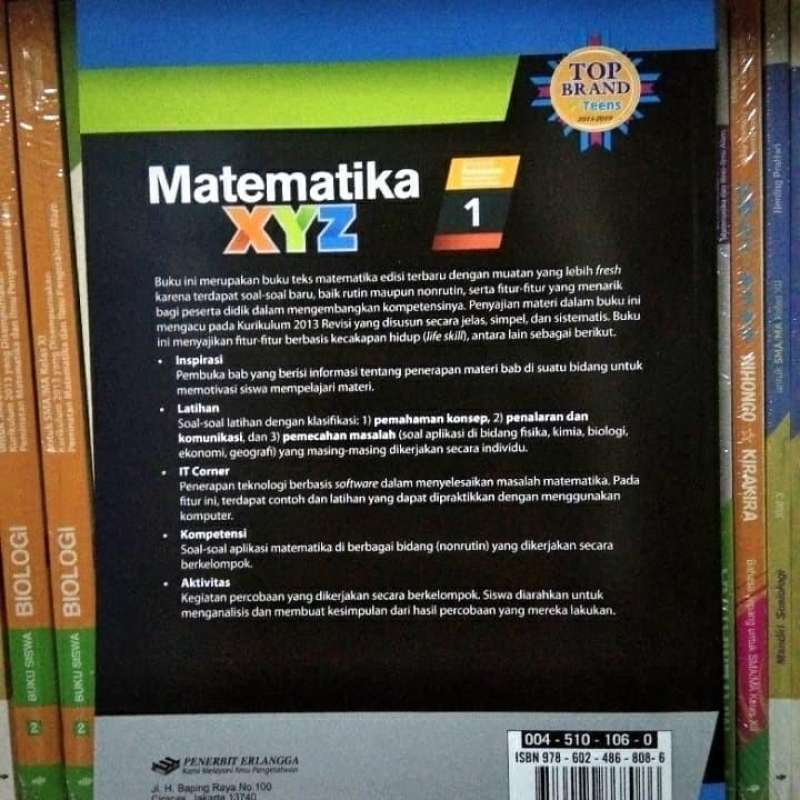 Jual Matematika Xyz Peminatan Sma/ma Kelas X Edisi K13 Revisi Di Seller ...