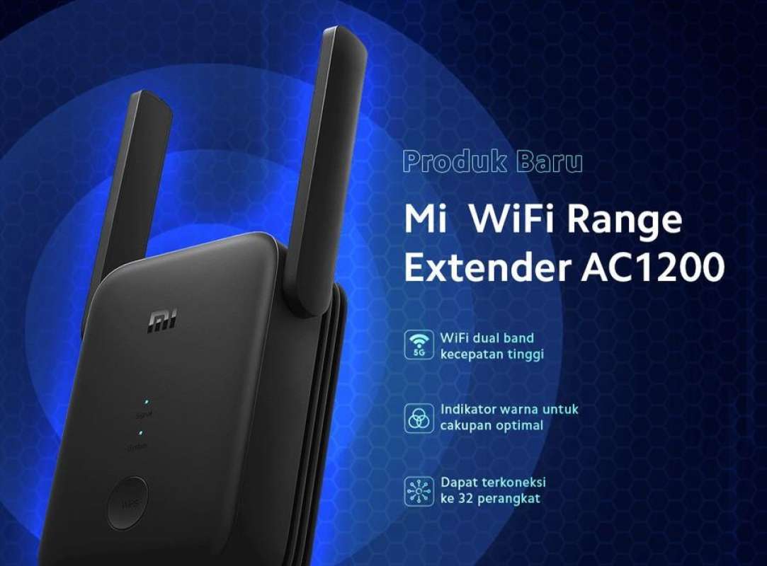 Jual Xiaomi Mi Wifi Range Extender Ac1200 Extender Global Version Di ...