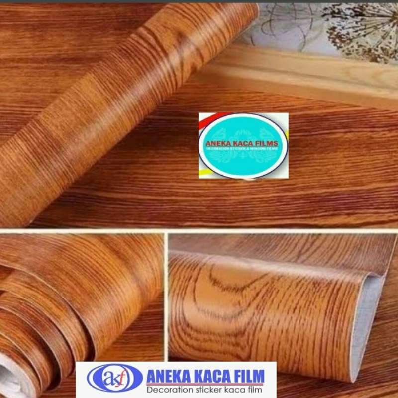 Promo stiker motif kayu corak kayu sudah ada lemya tinggal pasang ...