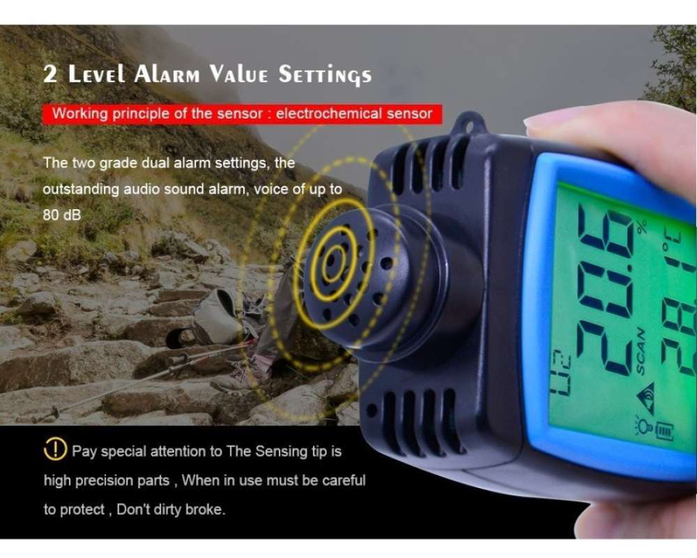 Jual Oksigen Detector Smart Sensor Ar8100 Handheld O2 Oxygen Meter