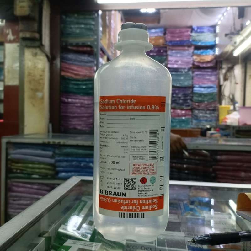 Promo Cairan Nacl 500 Ml Bbraun B Braun 1 Box Isi 10 Botol Diskon 23% ...