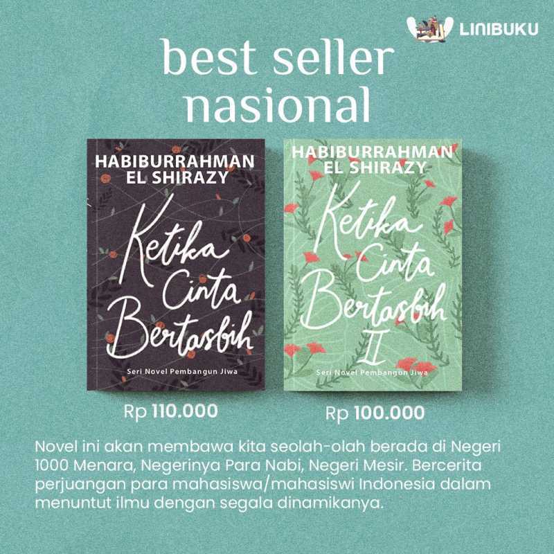 Jual Novel Ketika Cinta Bertasbih 1 Dan Ketika Cinta Bertasbih 2 ...