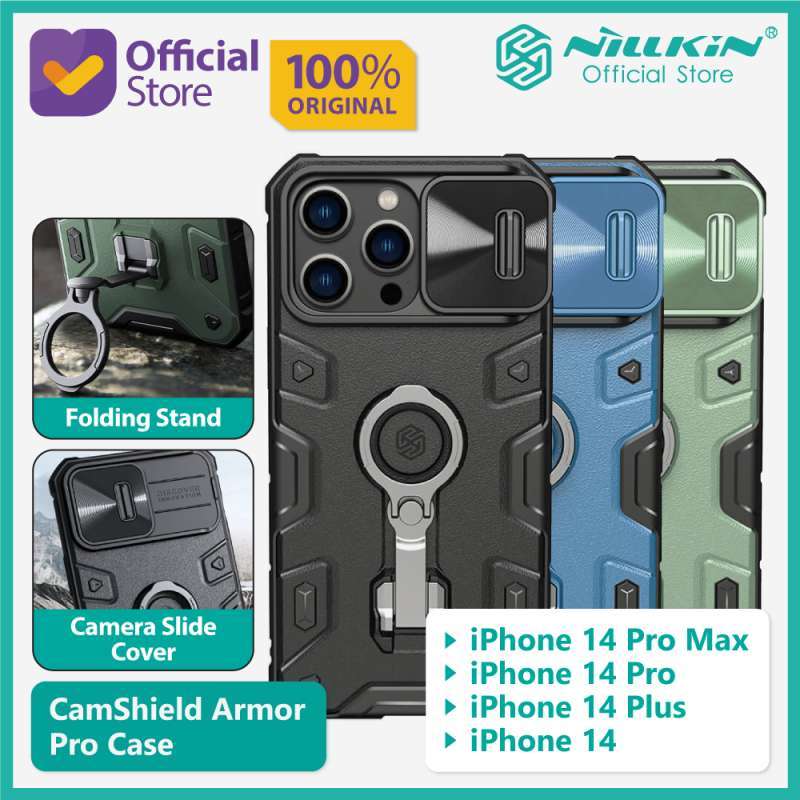 Jual Case iPhone 14 / Plus / Pro / Pro Max Nillkin CamShield Armor Pro Camera Cover Slide Casing ...