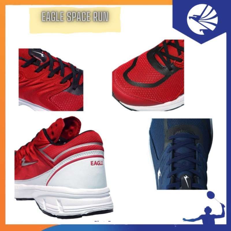 Jual Eagle Space Run Sepatu Lari/running Original - Biru Biru Tua 42 Di ...