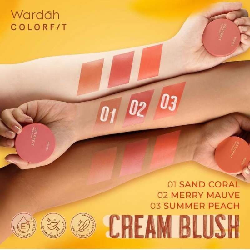 Jual Wardah Colorfit Cream Blush Di Seller Gar Cosmetic - Cicadas, Kota ...