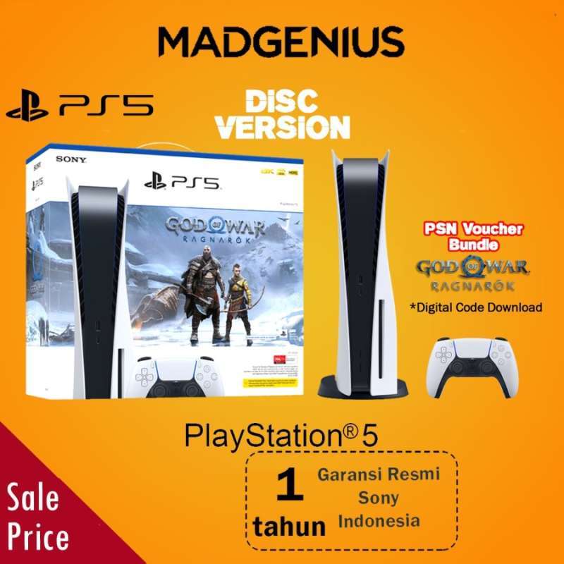 Jual Sony Ps5 Playstation 5 / Ps 5 Psn Voucher Bundling Gow Ragnarok ...