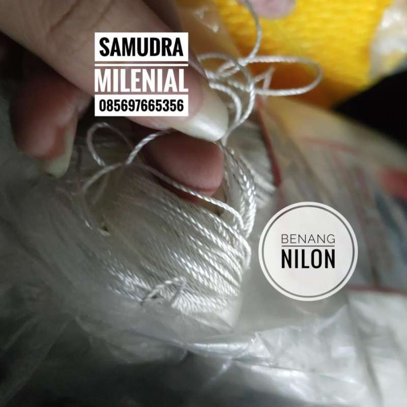 Jual Benang Nilon Putih No 6 / D6 / D9 Ukuran Pilih Dalam Varian - No ...