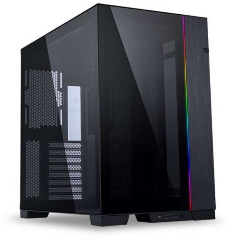 Promo LIAN LI O11 DYNAMIC EVO BLACK - TEMPERED GLASS FRONT & LEFT ...