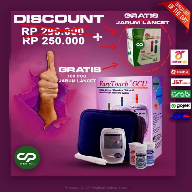 Promo Alat Cek Gula Darah 3 In 1 Easy Touch Gcu Test Gula Darah ...