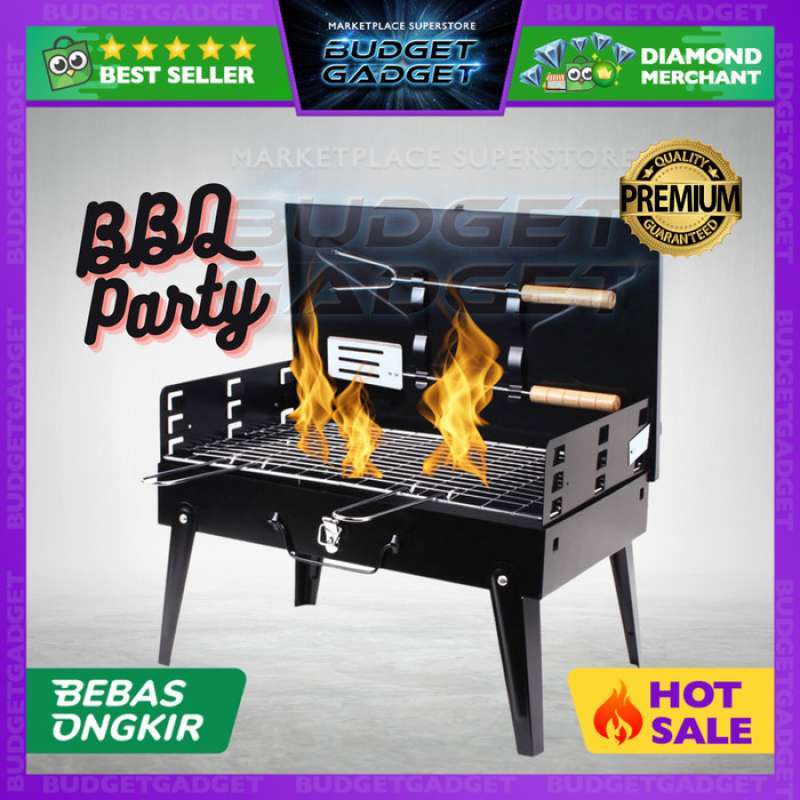 Jual Meja Lipat Alat Panggang BBQ Grill Stove Foldable di Seller ...