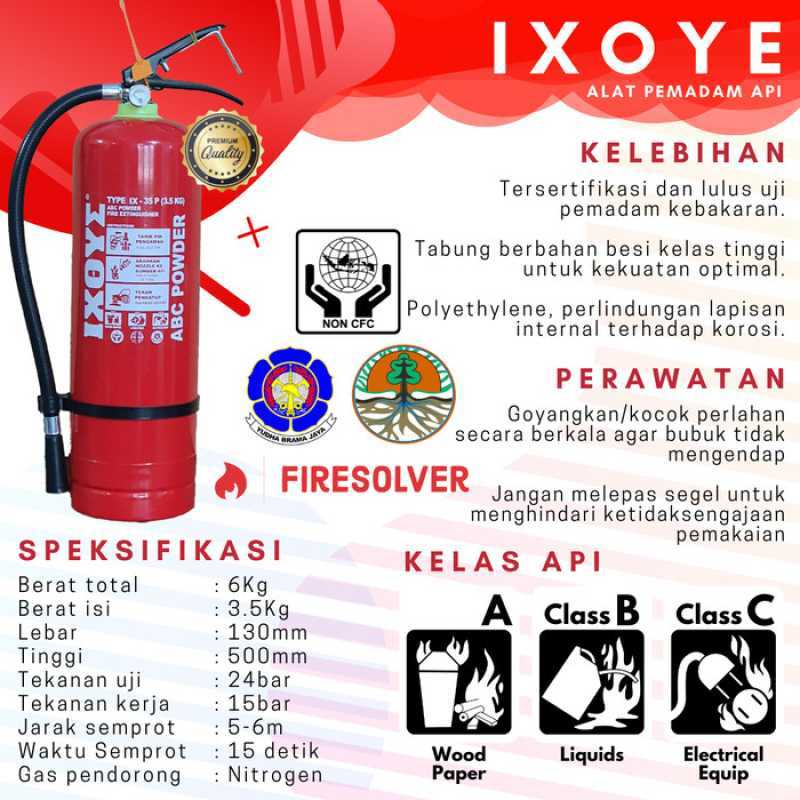Jual (lebih Hemat) 2 Apar 3.5kg/apar 3.5kg/tabung Pemadam/ixoye Di ...