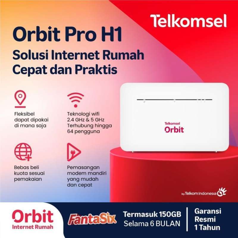 Jual Modem Orbit Pro H1 B535 - 933 Telkomsel Free 150gb 6 Bln Home ...