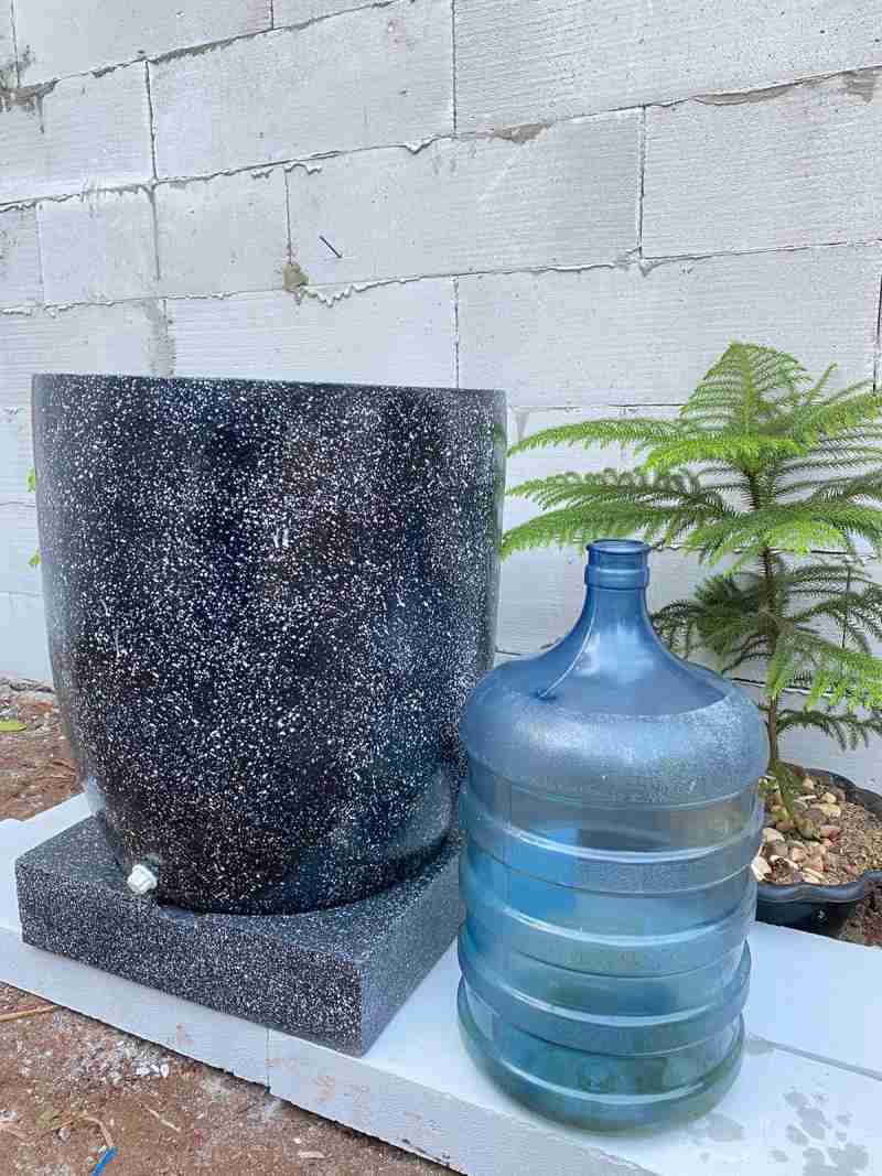 Jual Bak Mandi Besar Model Teraso Warna Hitam Bintik Putih Di Seller ...