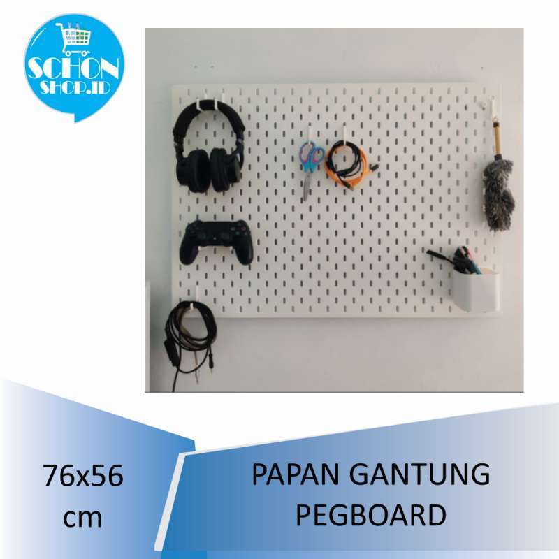 Promo Papan Dengan Gantungan Pegboard Rak Dinding Papan Gantung 76x56cm ...