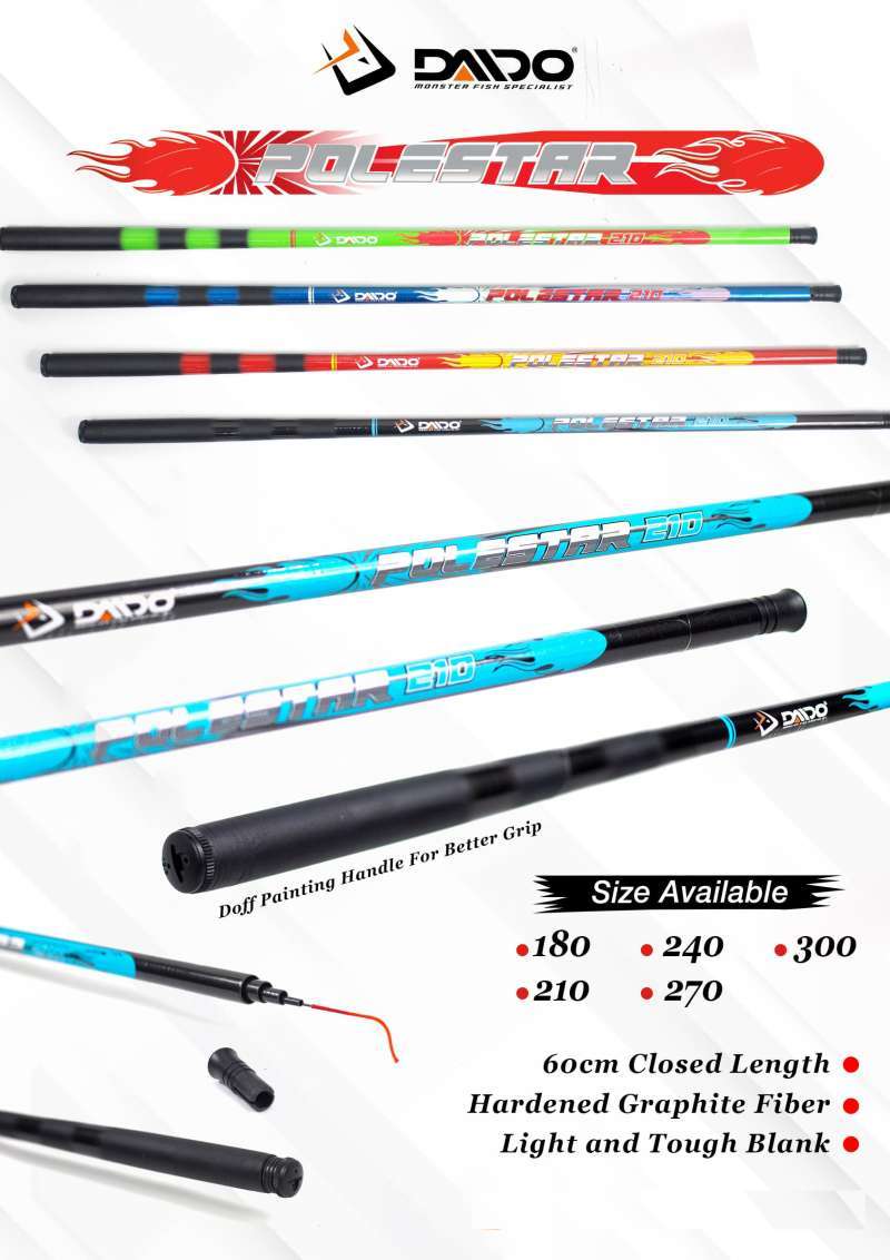 Jual Pole / Tegek Daido Star Fiber Panjang 180cm Sampai 300cm Di Seller ...
