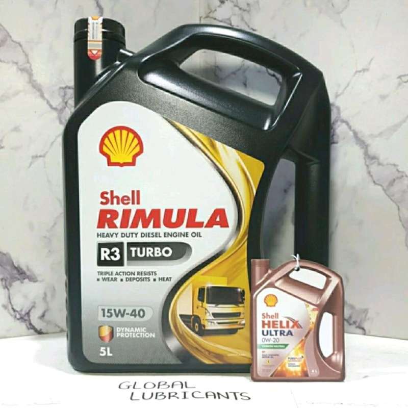 Jual Shell Rimula R3 Turbo 15W-40 5 Liter (Oli Mesin Diesel) di Seller ...