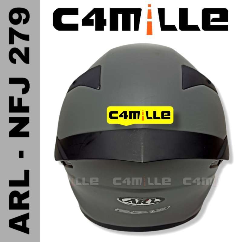 Jual HELM ARL NFJ TT COURSE 279 SOLID GORILLA GREY DOFF SINGLE VISOR ...