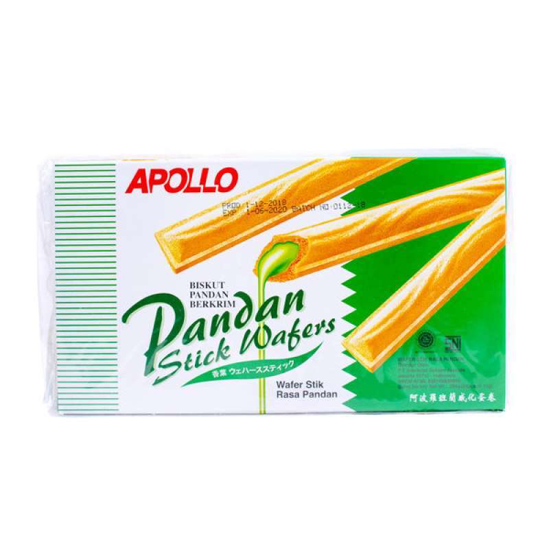 Jual Apollo Pandan Wafer Stick 24x11gr di Seller Hokky Fruit - Pradah ...