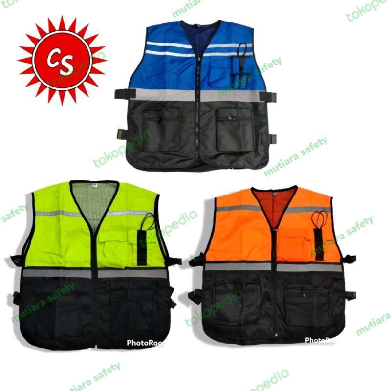 Promo Rompi safety Pelindo/ rompi proyek bahan taslan Diskon 23% di ...