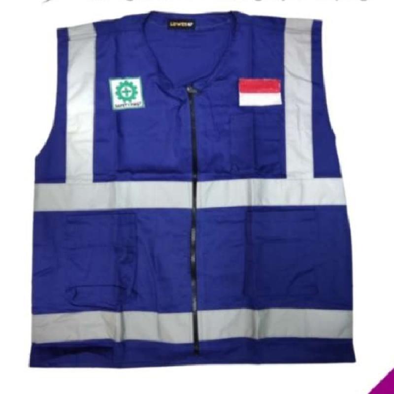 Promo Rompi drill safety bahan american drill warna biru bca Diskon 23% ...