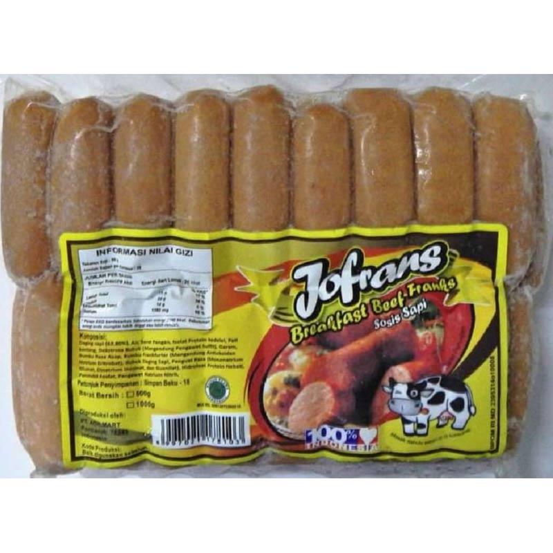 Jual Jofrans Breakfast Sapi Sosis Makanan Beku [1 kg] di Seller Rumah ...