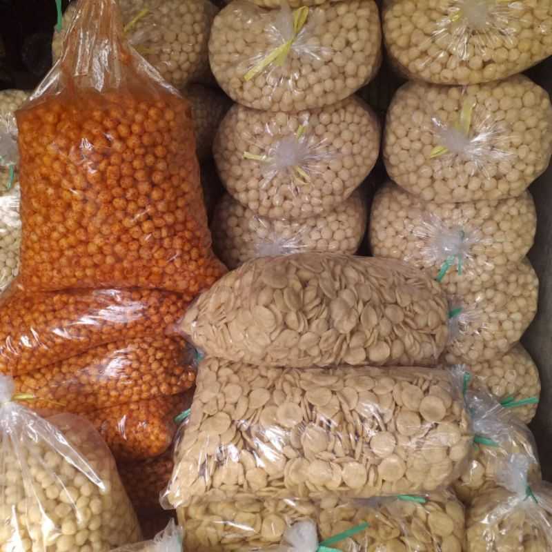 Jual 1Kg Endog Lewo Emplod Lewo Original & Pedas 1Kg, cimol kering ...