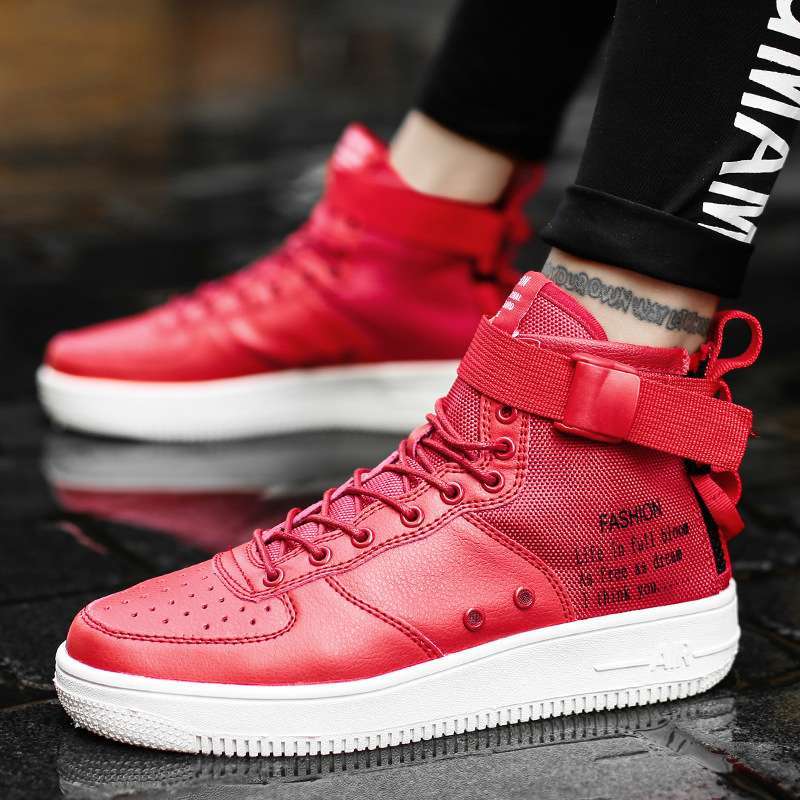 Jual Sepatu Pria Sepatu Putih Kecil Model Tinggi Sepatu Trendi Hip Hop ...