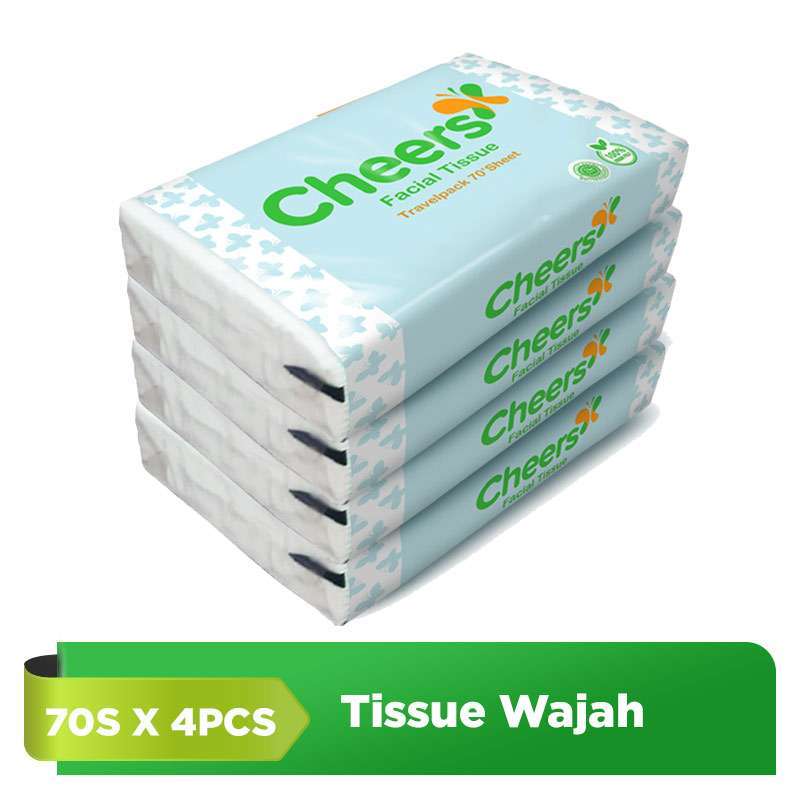 Jual Cheers Facial Tissue Travel Pack [70 Sheet X 4 Pcs] Di Seller ...
