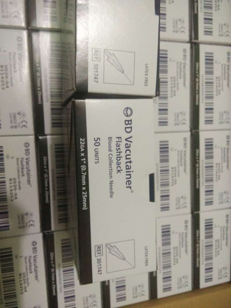 Jual Needle Flashback 22ga X 1 | Bd Vacutainer Blood Colection Needle ...